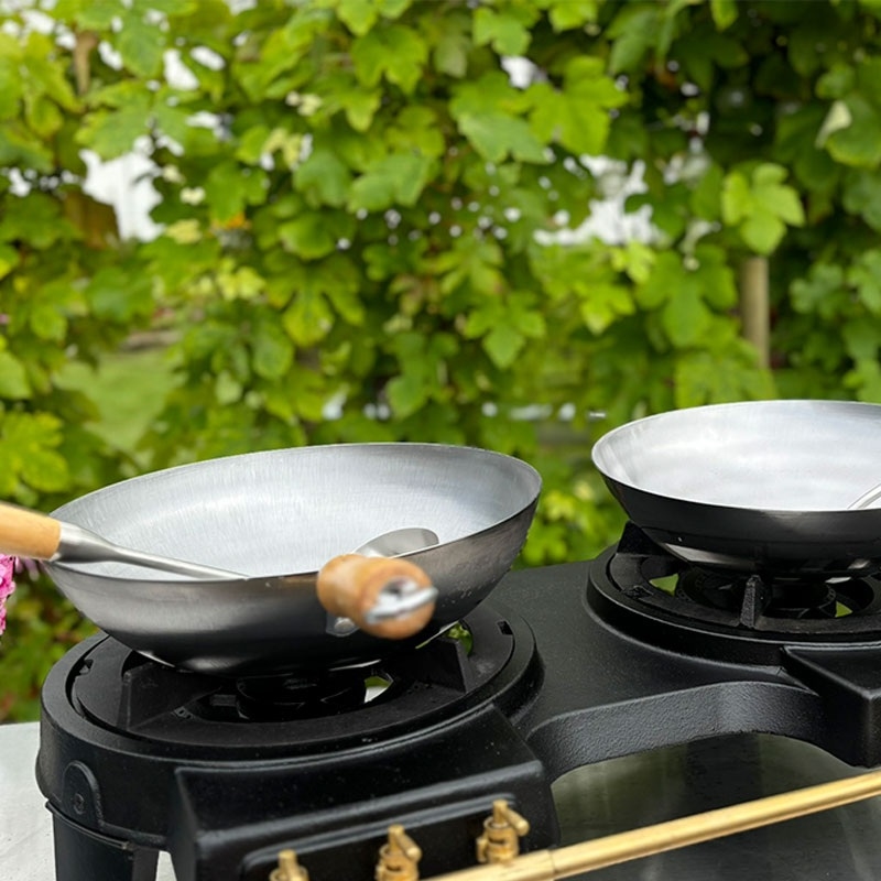 HOT WOK Double 2 x 10 kW gasblus | Kraftfuld | Udendørs