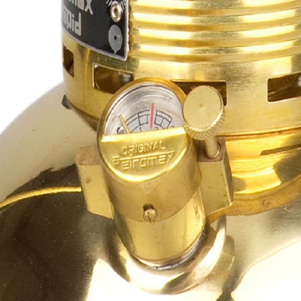 PETROMAX HK 500, petroleumslampe, poleret messing