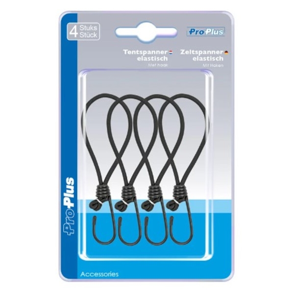 PROPLUS Teltelastik med krog, 4 stk. - NordiskCampingudstyr.dk